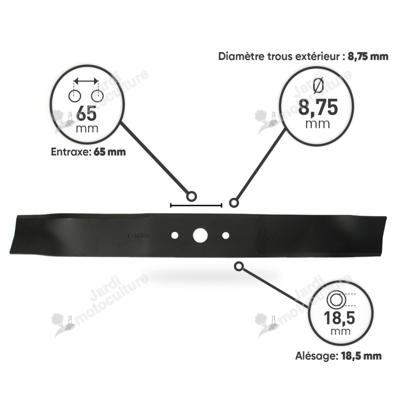 Lame pour tondeuse autoportée Castelgarden / GGP 82004346/0